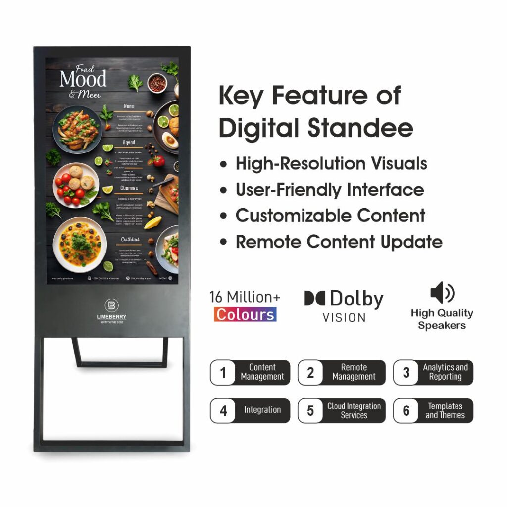 43 Inch Indoor Digital Standee A-Shape Full HD Resolution Screens Led ...